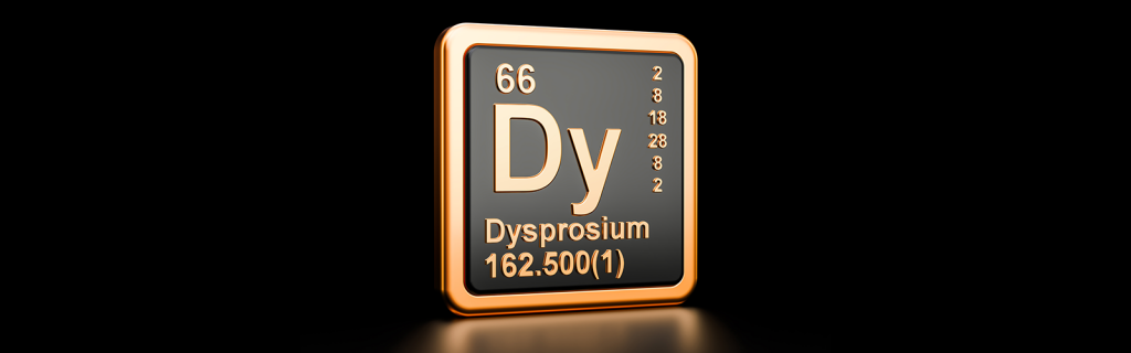 Dysprosium pure pieces highly reactive used in alloys